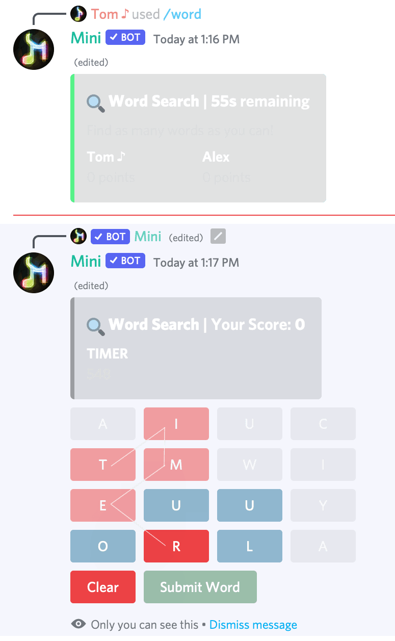 /word | Mini - Discord Bot